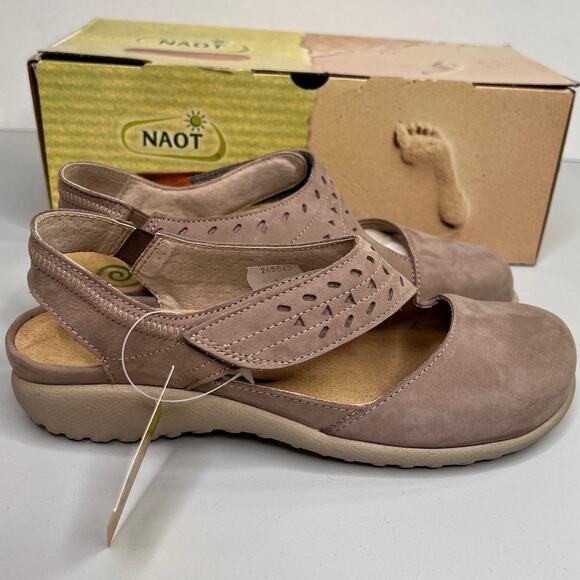 Naot | Shoes | Naot Kapua Stone Nubuck Leather Slingback Mary Jane ...
